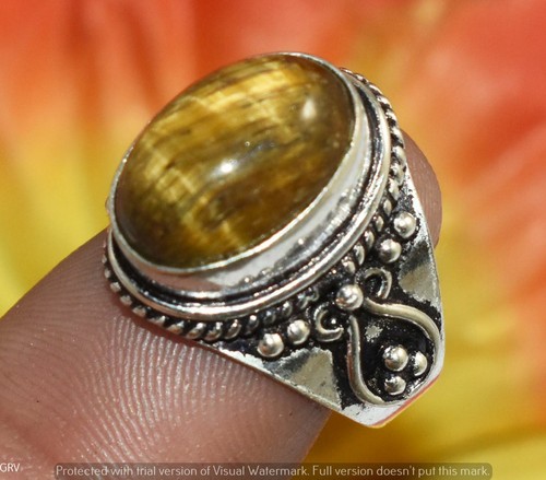 Tigers Eye Gemstone Turkish Style Ring Us Size 6" U343-B143 | eBay