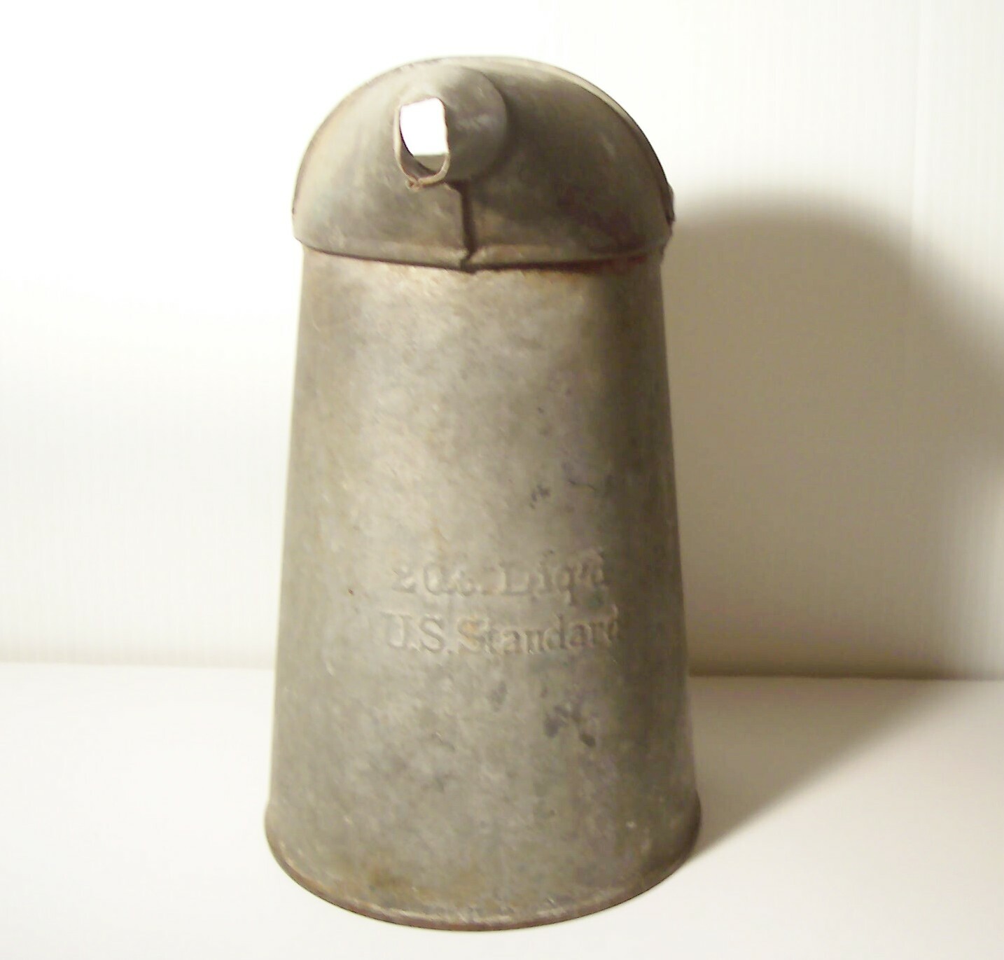 VINTAGE 2 QUART U.S. STANDARD OIL FILL CAN GALVANIZED STEEL | eBay