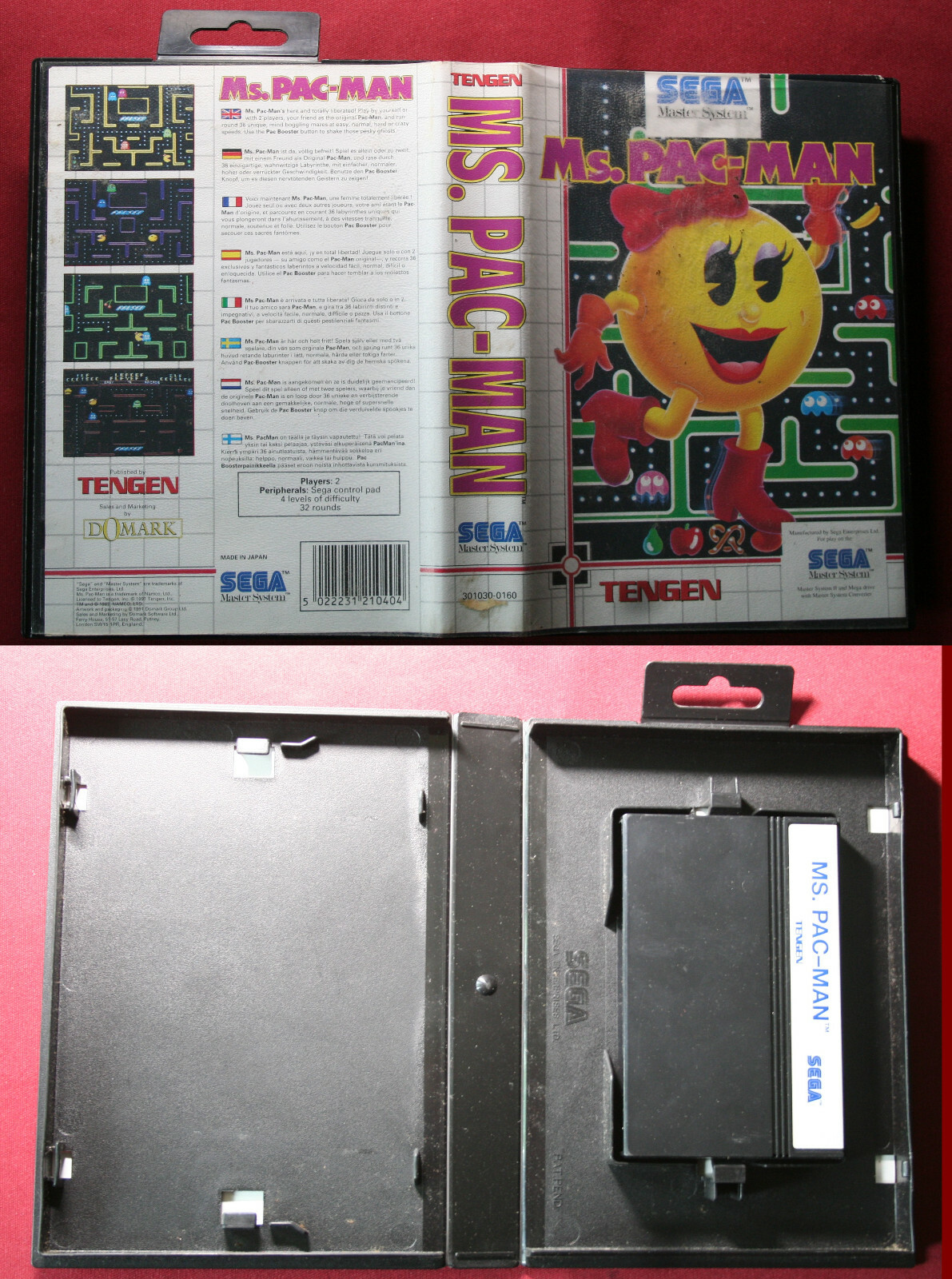 Ms. Pac-Man Master System PAL - Prix - Photo - Présentation