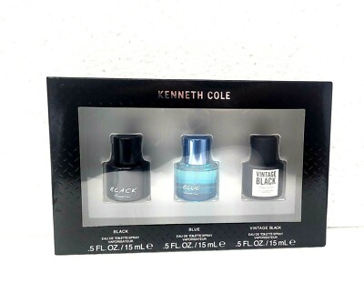 Kenneth Cole Sets Men 3 Pcs 0.5 oz edt spray Black,Blue,Vin.Black | eBay