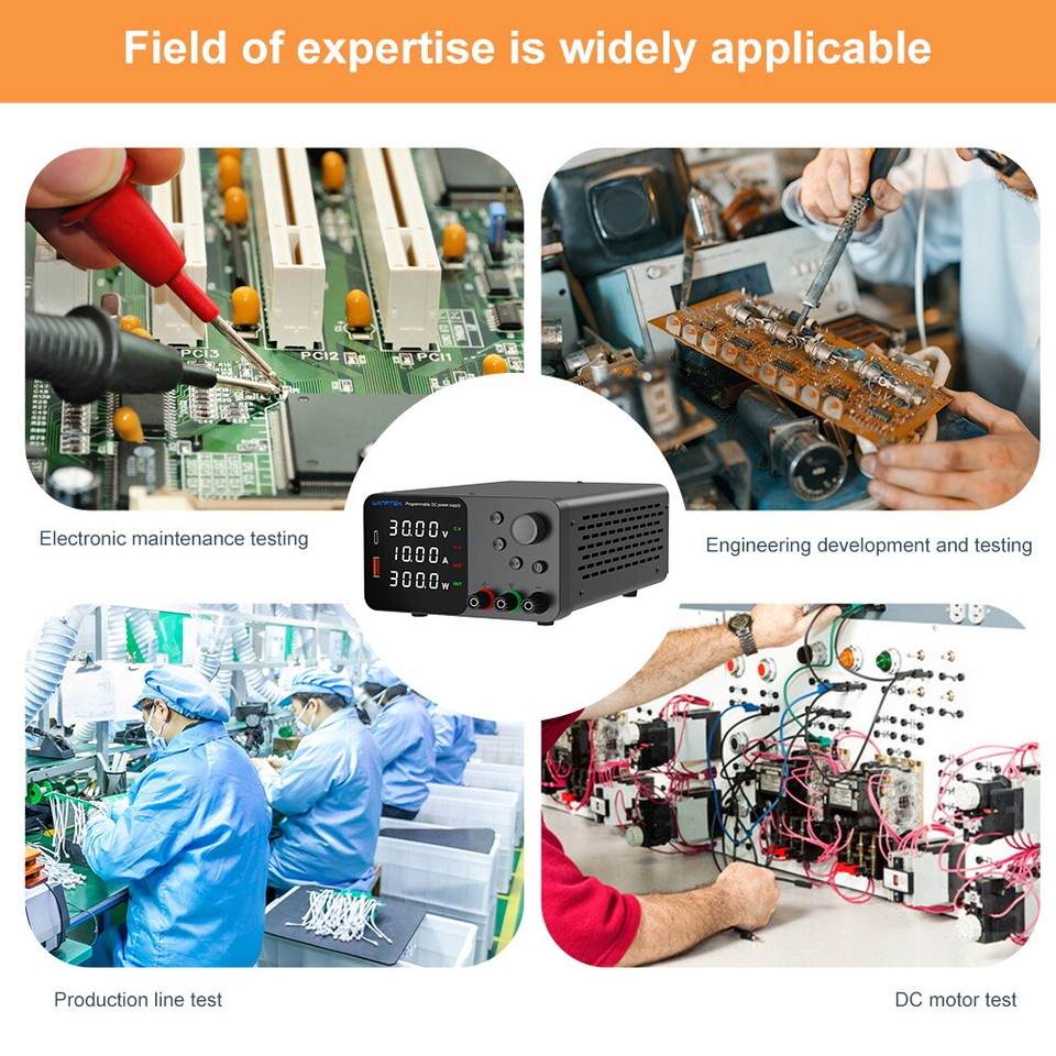 0-30V/60V/120 3A/5A/10A Adjustable Lab DC Power Supply Bench Variable ...