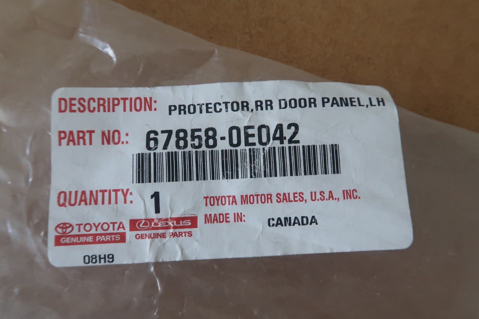 2016-2022 LEXUS RX350 RX450h LEFT REAR DOOR PROTECTOR MOLDING OEM ...