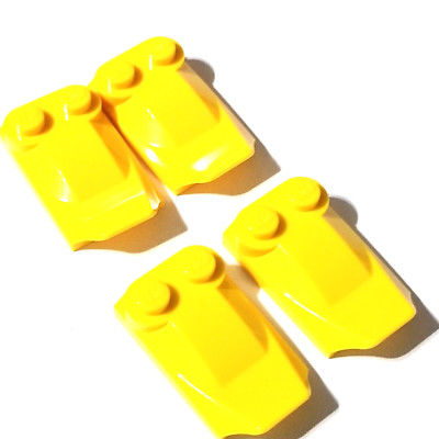 LEGO 2x3 Brick Slope Curve Wing Yellow Part 47456 LOT OF 4 | eBay