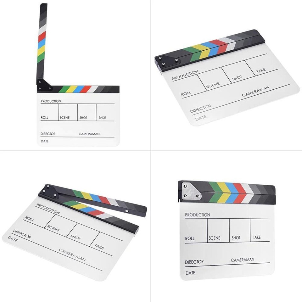 Acrylic Colorful Director Video Scene Clapperboard Movie Film Clapper ...
