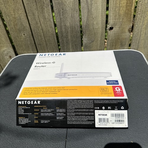 Netgear Wireless-G Router WGR614 54 Mbps 2.4GHz 4-Port 10/100 Open Box ...