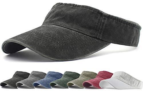 Sports Sun Visor Hats Cotton Twill Ball Adjustable Sun Caps for Men #1 ...