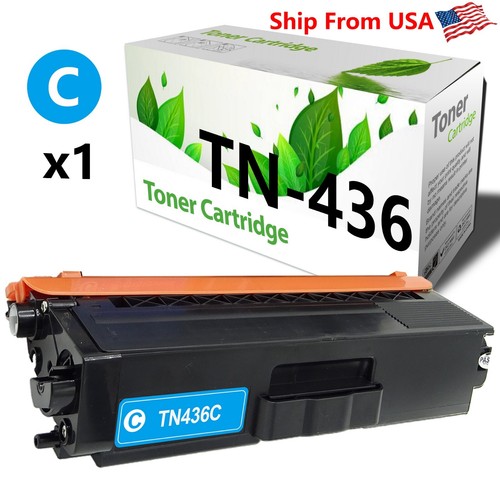 (1PK,Cyan) TN436 Toner Cartridge TN-436 used for DCP-L8410CDW Printer ...