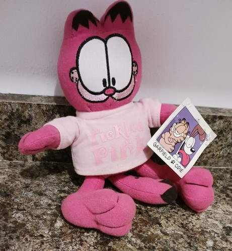 Vintage Plush Garfield Tickle Pink Tag NWT Comic Strip Cat Odie 1990s ...