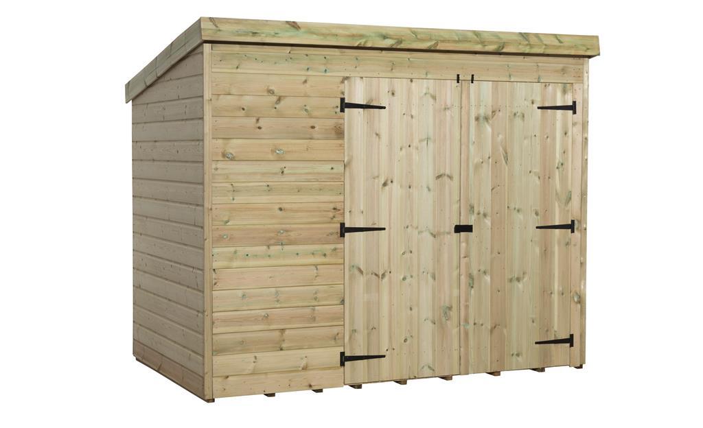 Empire 4000 Pent Garden Shed Wooden 8X3 8X4 8X5 8X6 8X7 8X8 PRESSURE ...