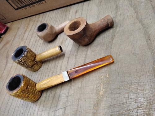 Vtg 4 Piece Smoking Tobacco Pipe Parts Repair Lot Missouri Meerschaum ...