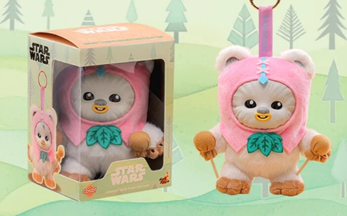 Hot Toys Cosbi Ewoks Kneesaa Plush Keychain Star Wars Celebration Japan ...