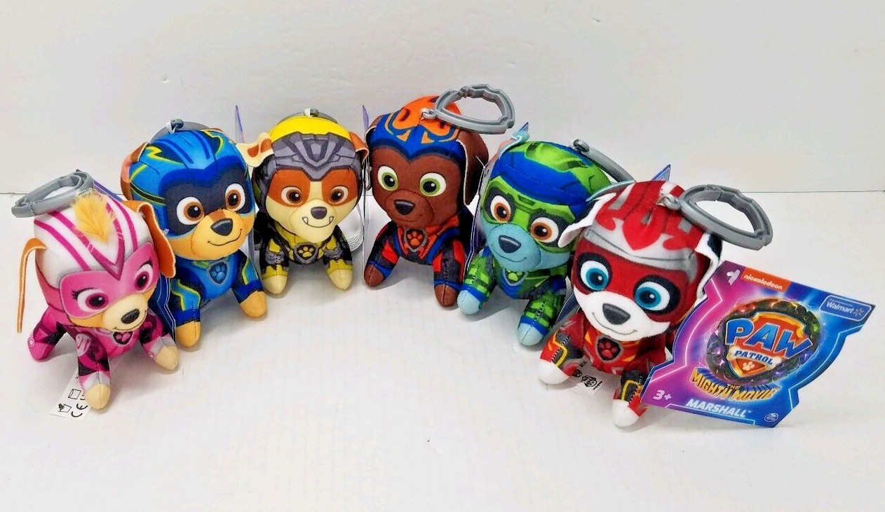 Paw Patrol The Mighty Movie 4" Mini Pup Pals Plush Figure Exclusive YOU ...