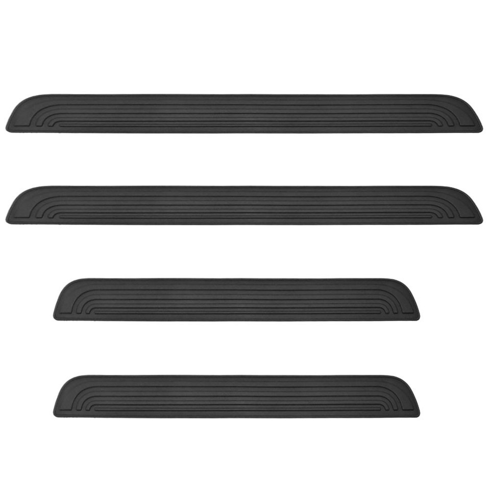 4Pcs Universal Car Door Rubber Sill Plate Step Scuff Cover Protector ...