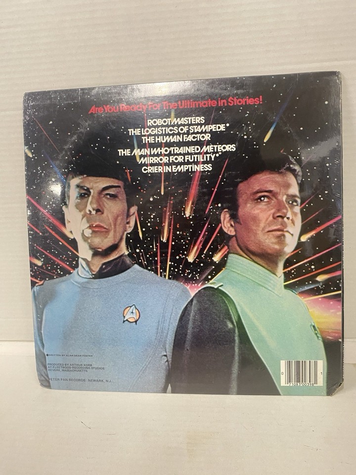 Vintage Vinyl 1979 Star Trek Record LP 33 1/3 RPM (Peter Pan Records ...