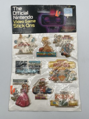 The Official Nintendo video game stick Ons stickers Zelda Mario Punch ...