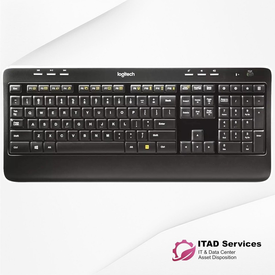 LOGITECH K520 Full-Size Wireless Keyboard With Unifying USB Receiver ...