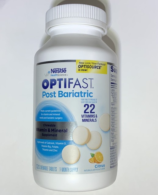 Optisource Vitamins Post Bariatric Surgery Chewable Citrus 120 Tablets ...