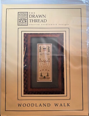 The Drawn Thread WOODLAND WALK Cross Stitch Pattern Chart | eBay