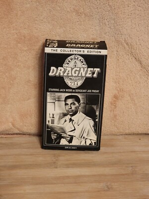 Vintage Dragnet Series VHS The Collectors Series In EXCELLENT CONDITION ...