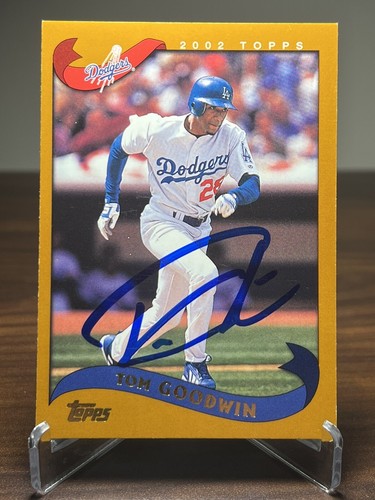 Tom Goodwin Signed Autographed 2001 Topps Baseball Card #123 Dodgers ...
