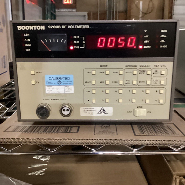 Boonton 9200B RF Voltmeter OPT 03 for sale online | eBay