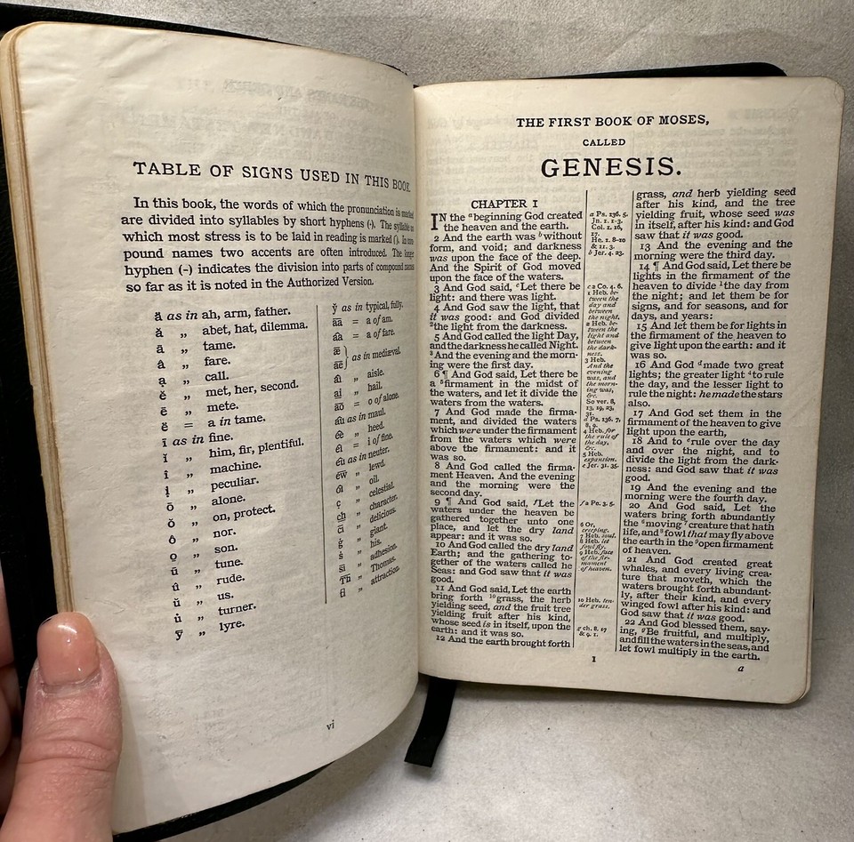 VTG HOLY BIBLE Cambridge University Press; English Hand Grained Morocco ...