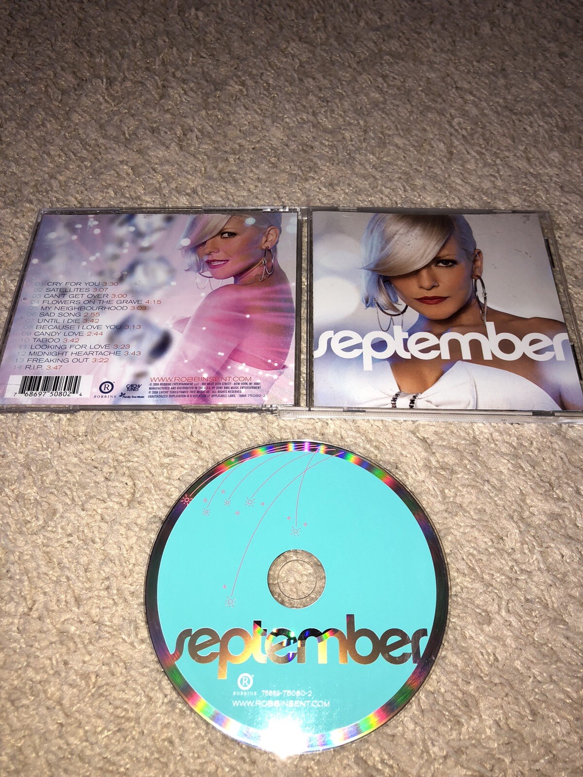 S/T Self-Titled By September CD RARE! Dance Alcazar Booty Luv Inna ...