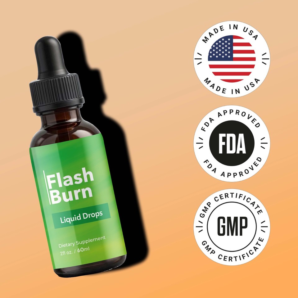 (5 Pack) Flash Burn Drops Healthy Formula - FlashBurn Liquid All ...