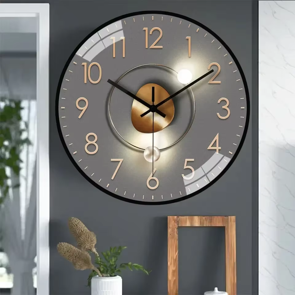 Originality Wall Clock Silent Non-Ticking Battery Operated Wall-Mounted ...