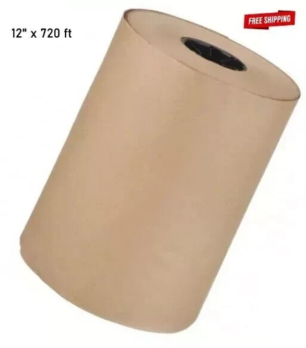 Brown Kraft Paper 12" x 720 ft Roll 50 lb Basis Weight Packaging ...
