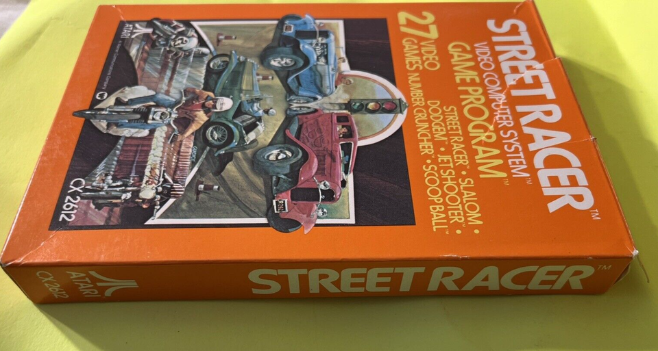 Street Racer 1978 Atari 2600 Video Game Cartridge in Box Cleaned and ...