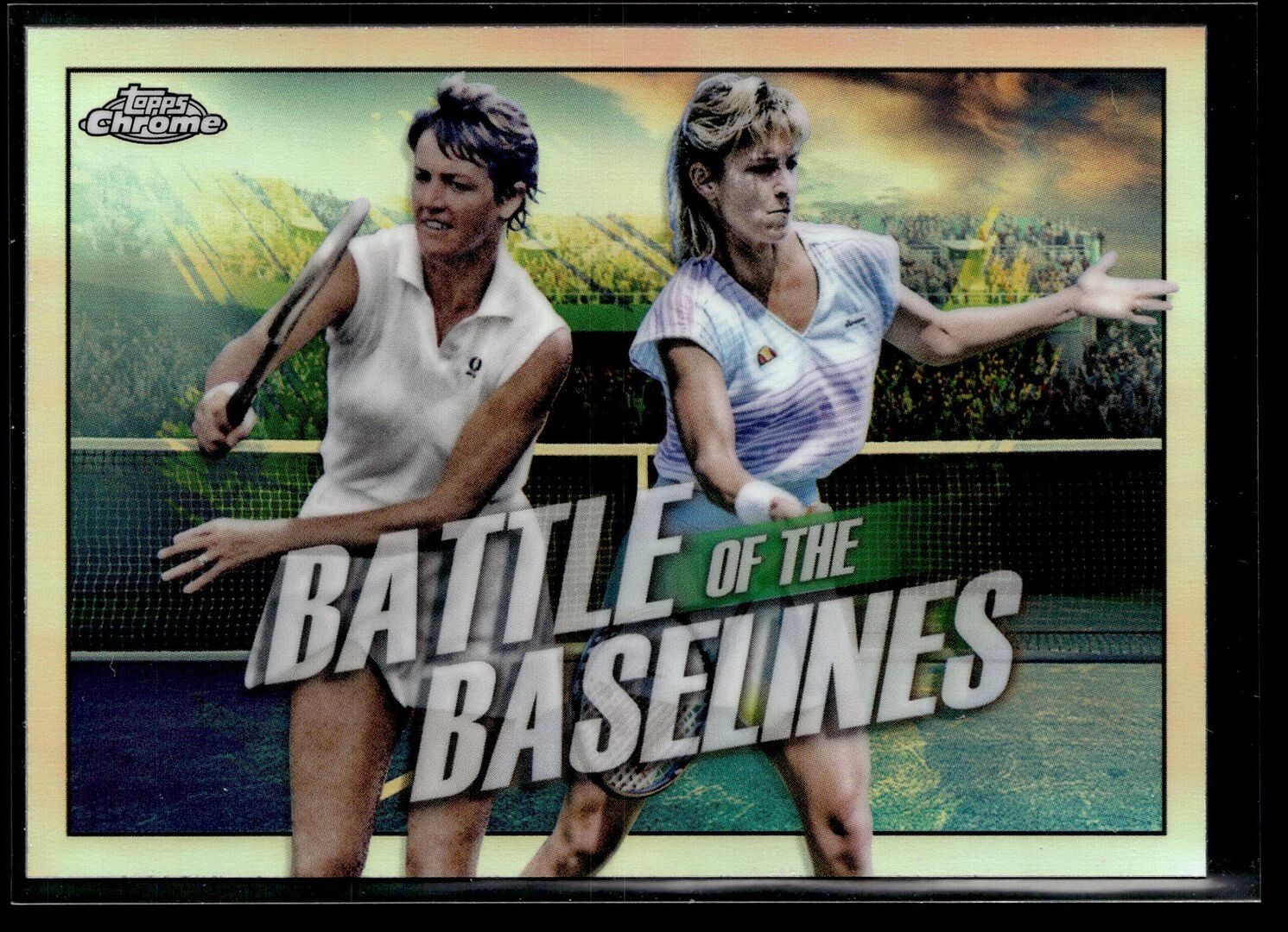 2021 TOPPS CHROME TENNIS BATTLE BASELINES BB-9 Chris Evert/Margaret ...
