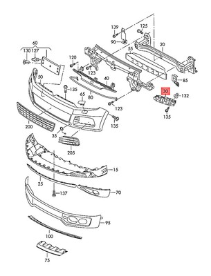 Genuine Guide profile right front VW Touareg 7P5 7P6807050 | eBay