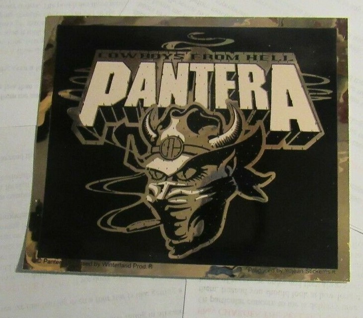 PANTERA STICKER NEW 1998 VINTAGE OOP RARE COLLECTIBLE | eBay