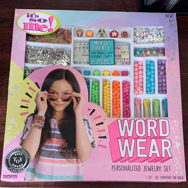 It's so Me Word Wear DIY Bead Jewelry Kit -great Kids Gift for Easter ...