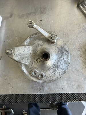 Honda CB500F CB500 Four Rear Brake Hub Backing Plate & Shoes 1971 1972 ...