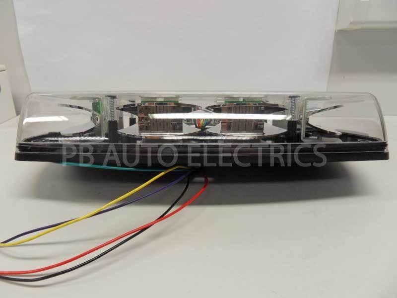 Vision Alert Dual Voltage 1 Bolt LED R65 Clear Reflex Mini Lightbar ...