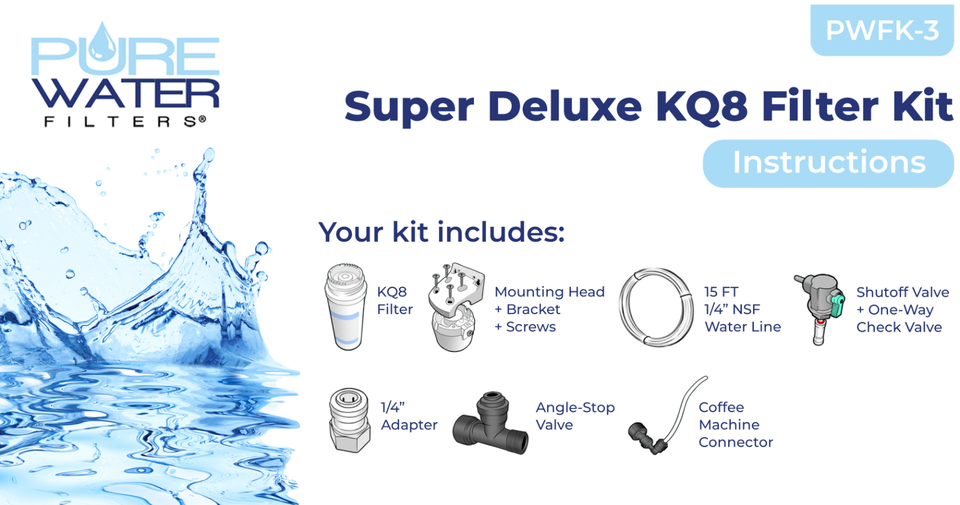 KQ8 Filter Kit - Keurig Direct Water Line Hookup & Filter Kit for ...