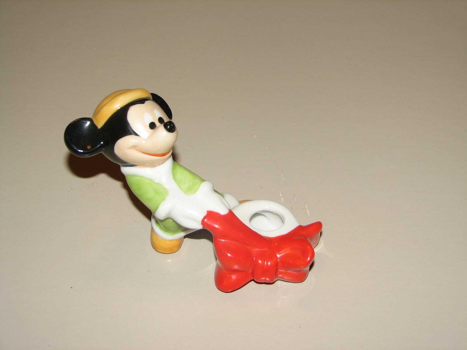 VTG Cor Disney Christmas Mickey Mouse Ceramic Candle Stick Holder ...