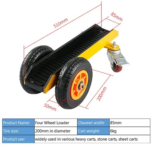 Marble Handling Trolley Four-wheeled Loading Vehicle Heavy-duty ...