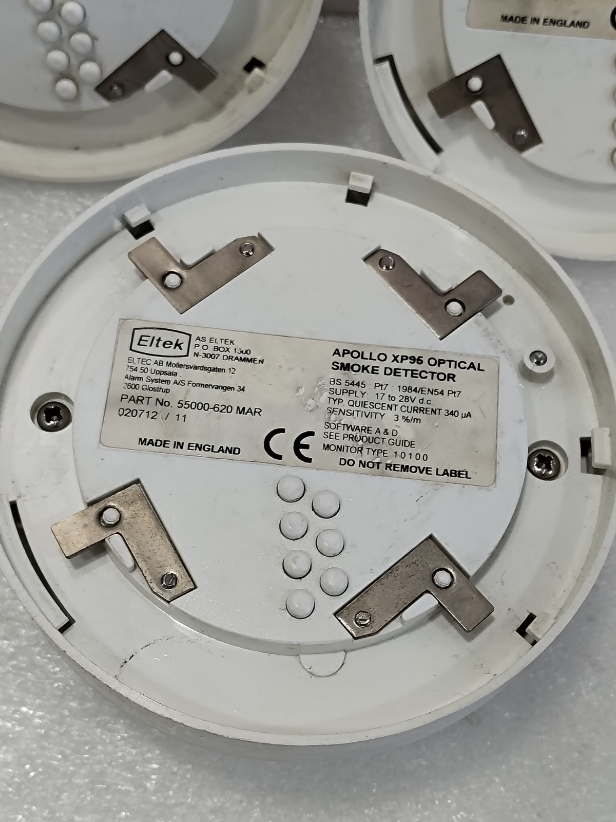 LOT OF 3 APOLLO ELTEK XP95 55000-620 MAR OPTICAL SMOKE DETECTOR | eBay UK