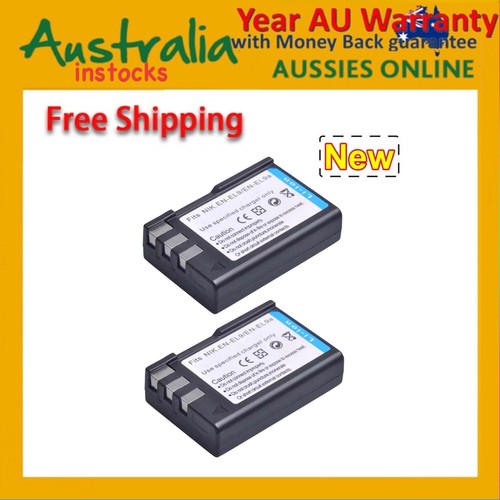 2x 2800mAh Battery For Nikon D40 D40x D60 D3000 D5000 EN EL9 EN EL9 MH ...