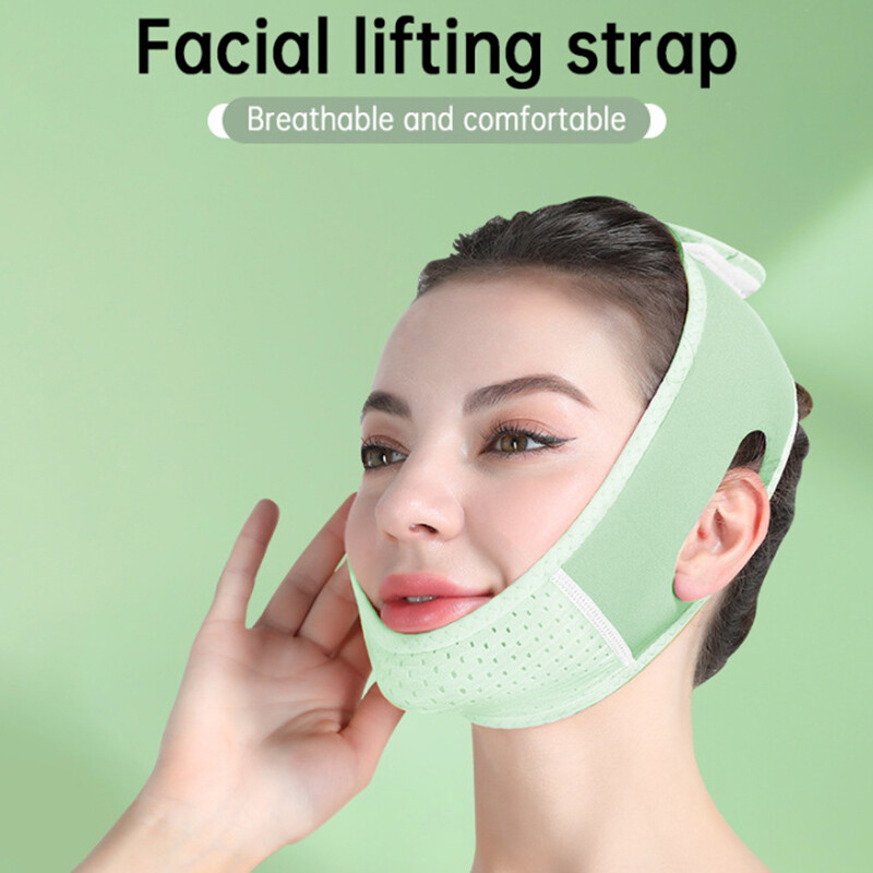 Face V-line Slimming Mask Belt Strap Double Chin Lifting Cheek Firming ...