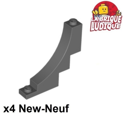 Lego 4X Mattone Arco Inverso 1X5X4 Grigio Scuro/Dark Bluish Gray 30099 ...