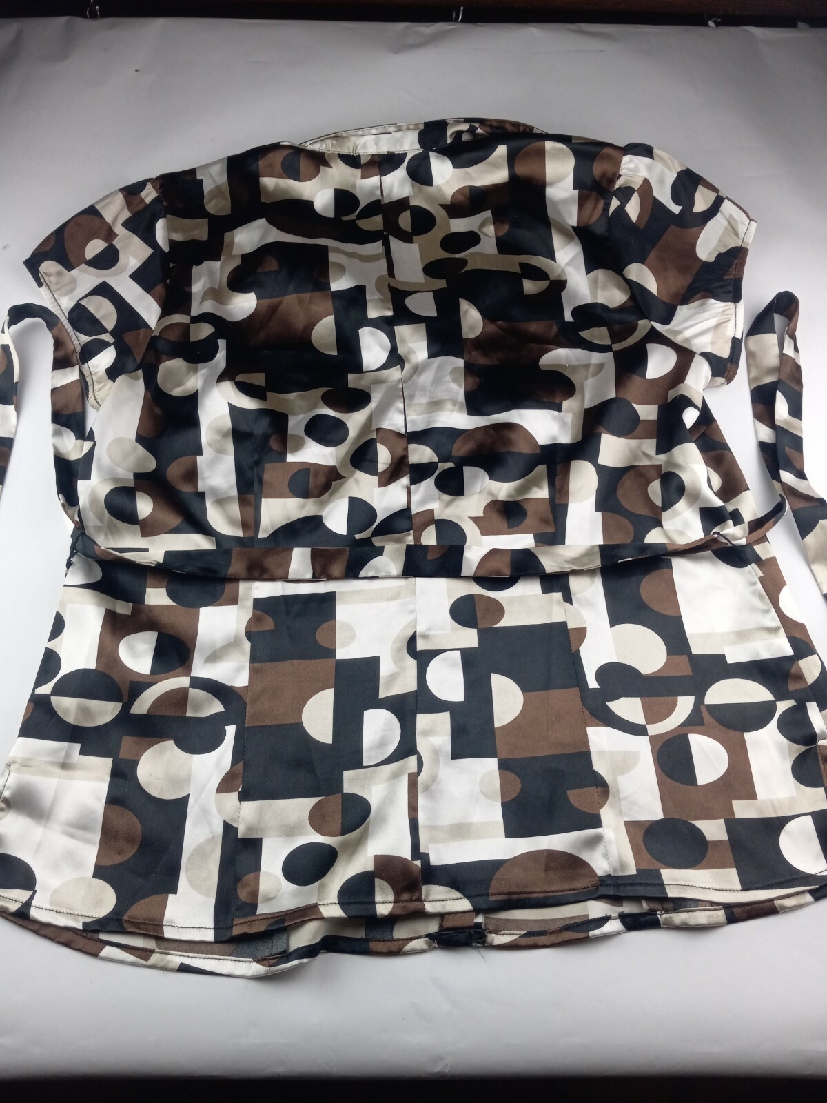 Cato Women's Large Blouse Rn#37080 Geometric Pattern With Matching Belt ...