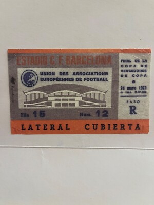 1972 European CWC Final - Rangers v Dynamo Moscow match ticket | eBay UK