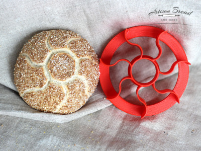 3.5″ Large Kaiser Roll Stamp with Sun Pattern Bread Stamp / Sole Concha ...