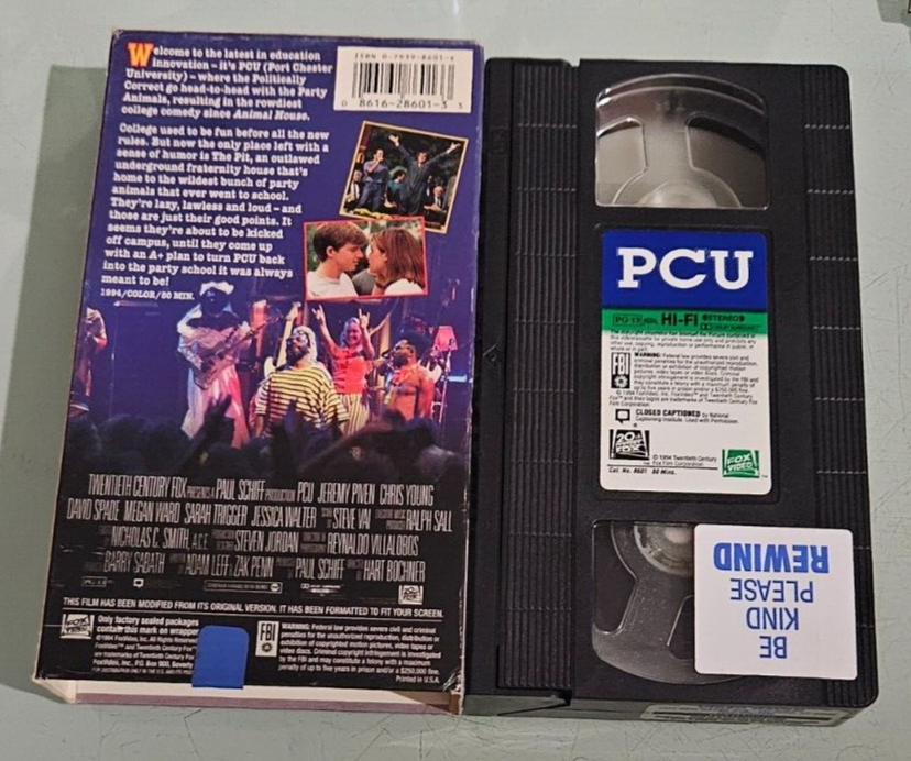 jereny piven PCU david spade / jake busey / megan ward VHS VIDEOTAPE | eBay