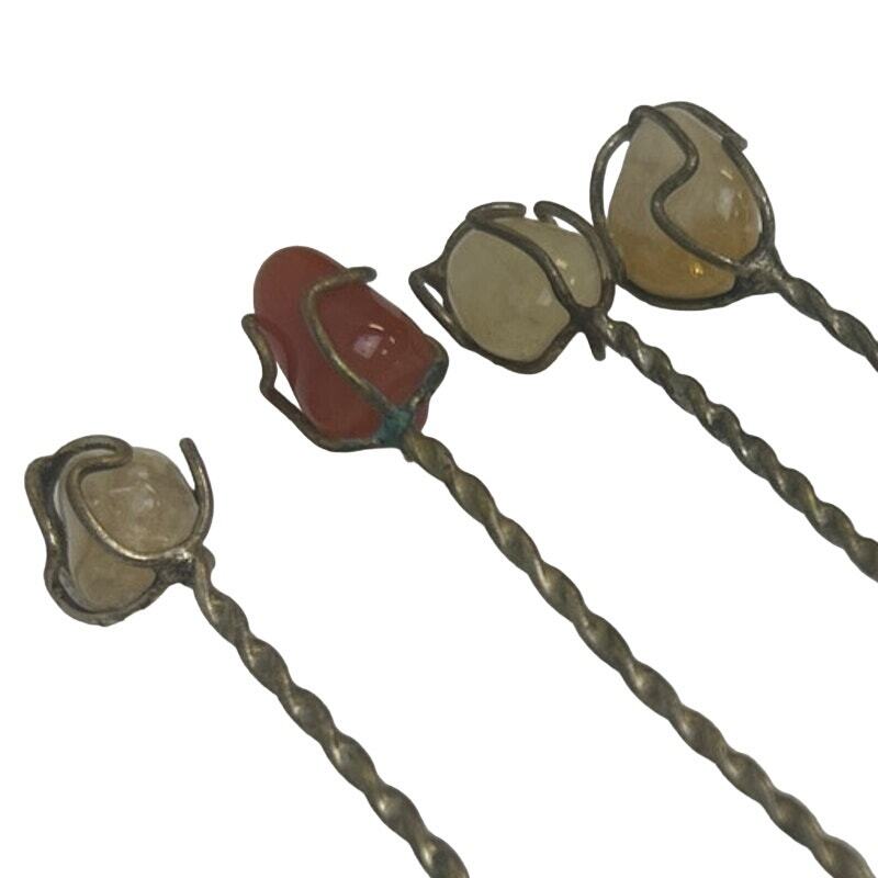 Vintage Handmade Tiny Wrapped Stone Mini Metal Collectible Baby Doll ...