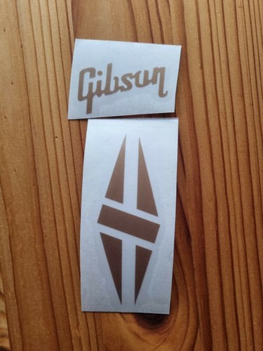 AUFKLEBER GIBSON Les Paul Custom HEADSTOCK DECAL VINILIC Gold | eBay